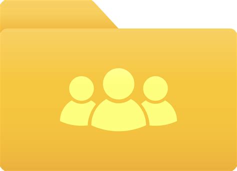 Folder With A Group Of People Symbol Folder Icon 24596203 Png