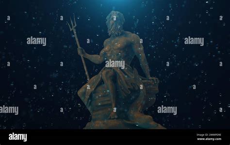 The Gods Of Ancient Greece The Sculpture Of Poseidon Under The Sea