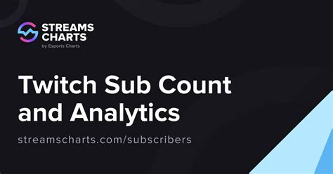 spanish twitch sub count and analytics · streams charts
