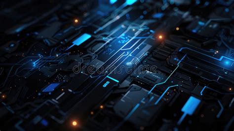 binary codes with glowing blue digits technology and data concept