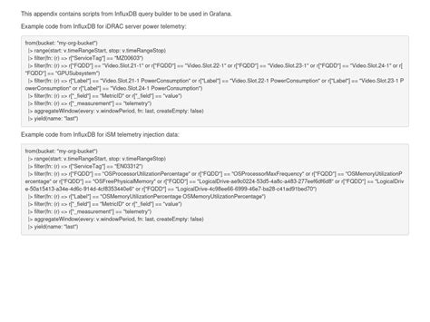 Appendix A Example Grafana Idrac Script Idrac10 Real Time Telemetry In Action Streaming