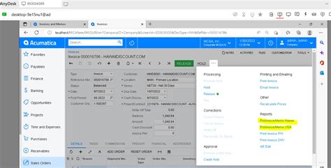 Invoice And Memos Custom Buttons Are Displaying In Invoice Screen