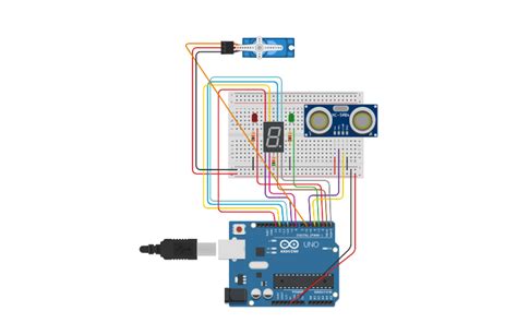 Circuit Design Smart Parking Tinkercad