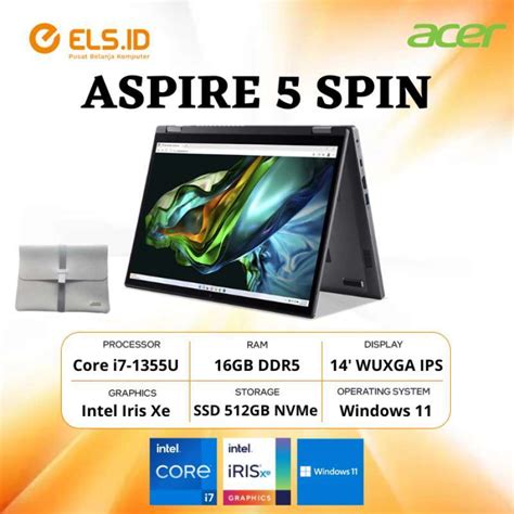 Jual Acer Aspire Spin A Sp Mtn Touch In I U Gb Ssd Gb W Ohs Di Seller