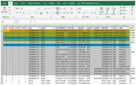 엑셀 조건부 서식 셀강조 규칙 열 행 색칠 데이터 시각화 네이버 블로그