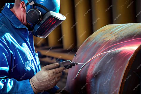 Premium Ai Image Ultrasonic Examination To Pipe Welds Ultrasonic Testing