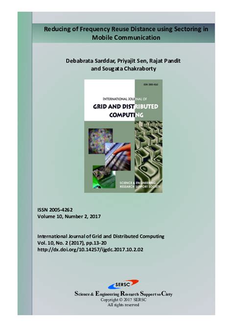 Pdf 2 Reducing Of Frequency Reuse Distance Using Sectoring In Mobilepdf