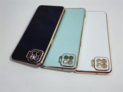 OPPO F TPU Gold Chrome Back Cover BT Limited Edition Store