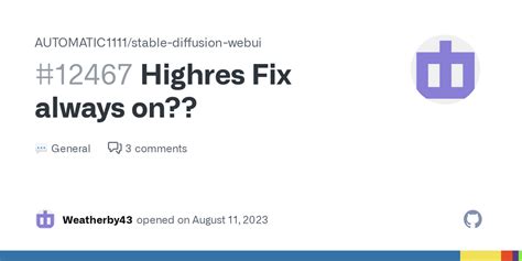 Highres Fix Always On AUTOMATIC1111 Stable Diffusion Webui