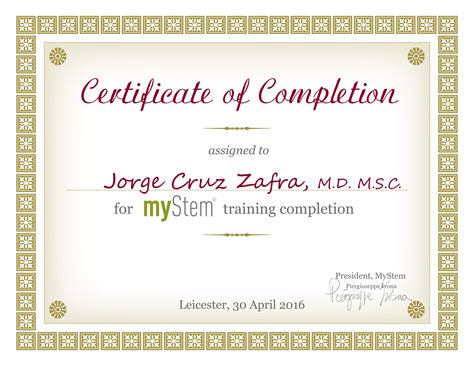 dr jorge zafra certificate ppt