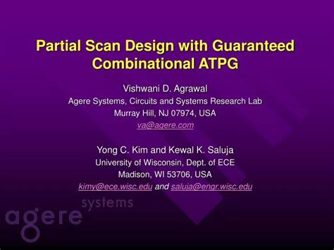 Ppt Partial Scan Design With Guaranteed Combinational Atpg Powerpoint