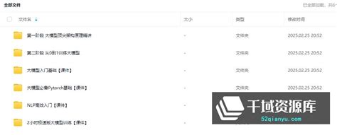 《大模型原理与训练实战》带课件 Mp4ipynb11124gb 百度网盘 千域资源库