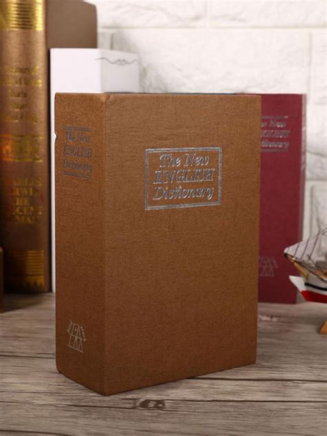 Badu Bg Мини сейф Касичка Тайна книга за скривалище за монети Сигурност Скрити сейфове Пари