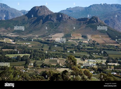 Franschhoek Western Cape South Africa A Scenic Landscape Overview Of