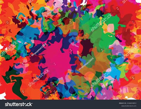 Abstract Vector Splatter Color Background Design Stock Vector Royalty Free