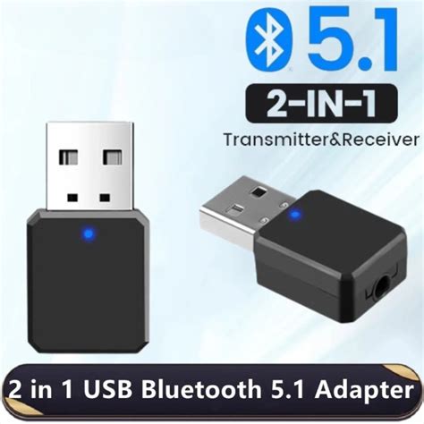 Jual Usb Dongle Bluetooth 5 1 Wireless Car Bluetooth Receiver Transmitter 3 5mm Jack Audio