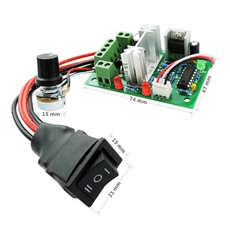 3pcs Dc 6 30v 200w Pwm Motor Speed Controller Regulator Reversible