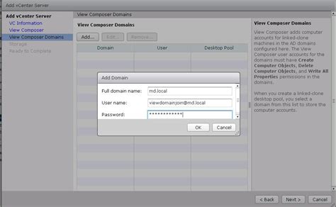 Configuring Vmware Horizon View Administrartor Virtual Desktop Infrastructure