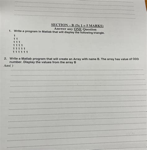 Solved Section ﻿b 5×15 ﻿marksanswer Any One