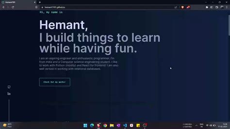 Hemant Kumar Mandal On Linkedin Reactjs Project Github React Css Portfolio Portfoliowebsite