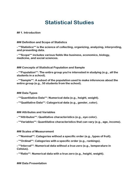 Statistical Studies Pdf Statistical Hypothesis Testing Level Of