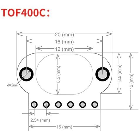 Tof400c Vl53l1x Laser Ranging Sensor Time Of Flight Tof With Filter