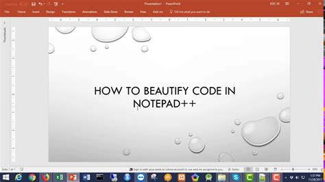 How To Beautify Code In Notepad Youtube