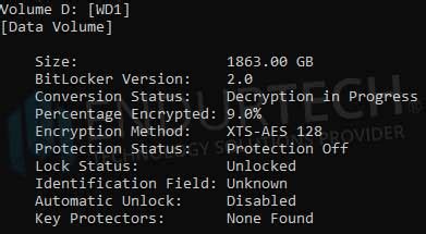 Disable BitLocker Software Encryption Windows 11 Pro Endurtech