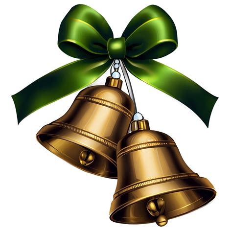 Green Christmas Bells Png 2 Png Image