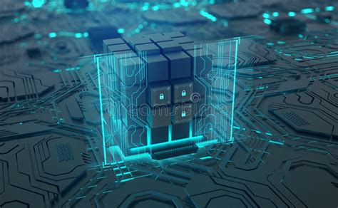 Digital Technology And Data Security Computer Circuit And Quantum
