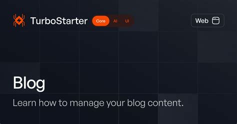 Blog Cms Web Turbostarter