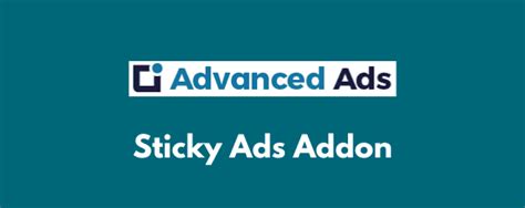 Advanced Ads Sticky Ads Addon V183 Wp Nova