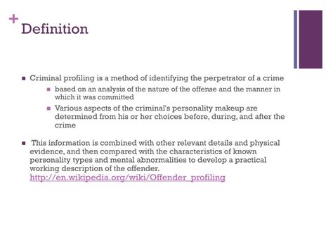 Ppt Criminal Profiling Powerpoint Presentation Free Download Id