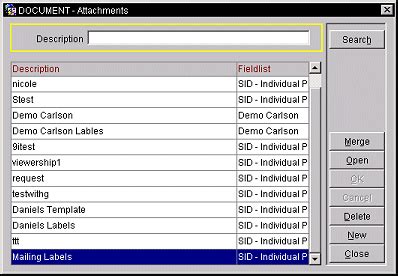 Mailing Label Creation