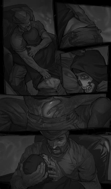 Ghost And Captain Price Call Of Duty And 1 More Drawn By Netcrow98