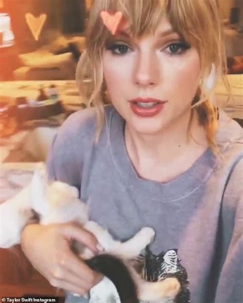 Taylor Swift Coos Over Her New Kitten Benjamin Button Who Likes Being Carried Like A Human