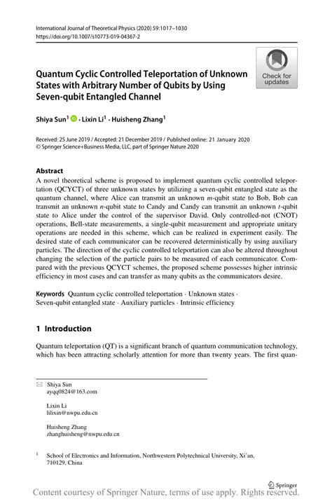 Quantum Cyclic Controlled Teleportation Of Unknown States With Arbitrary Number Of Qubits By