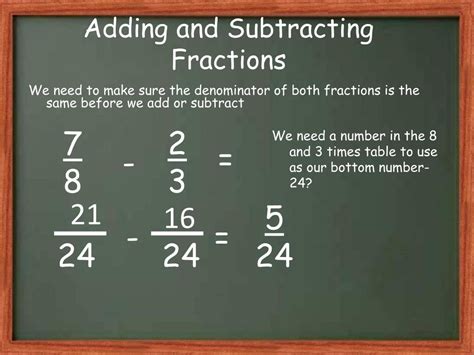 PPT Adding And Subtracting Fractions PowerPoint Presentation Free Download ID 2530851
