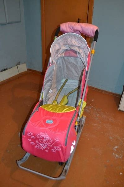 Санки - коляска Ника Детям 7 - «Что стало с санками спустя 4 года ...