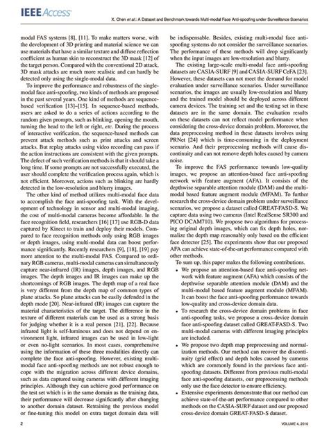 A Dataset And Benchmark Towards Multi Modal Face Anti Spoofing Under Surveillance Scenarios Deepai