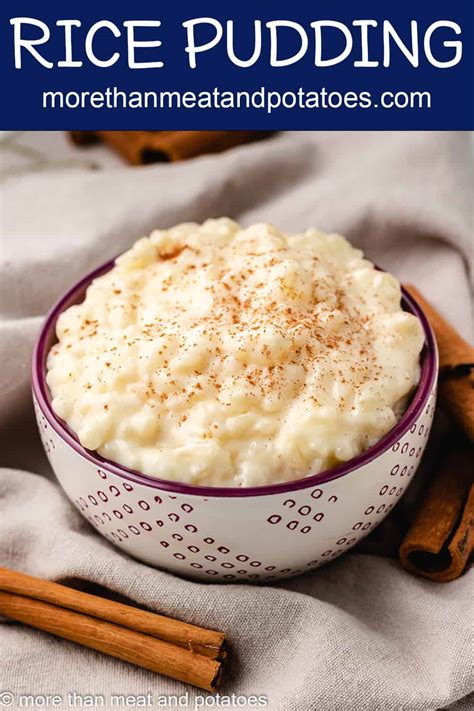Rice Pudding Without Eggs More Than Meat And Potatoes