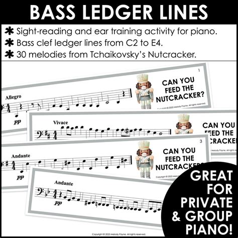 Bass Clef Notes Ledger Lines