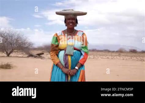 Herero Woman In Traditional Clothes Stock Videos And Footage Hd And 4k