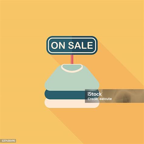 쇼핑 옷 플랫 아이콘 긴 그림자 Eps10 T 셔츠에 대한 스톡 벡터 아트 및 기타 이미지 T 셔츠 기업 재무와 산업 벡터 Istock