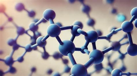 Network Structure Chemical Bonds In Molecular Level Of Lines And Points Dots And Connections Ai