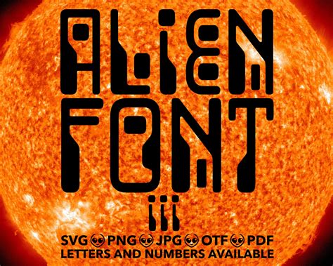 Alien Font 3 Svg Alien Font 3 Ttf Alien Letters Svg Png  Ttf
