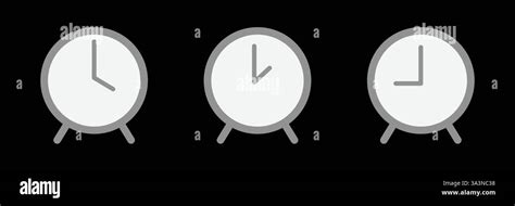 Clock Icon Vector Stock Vector Image And Art Alamy