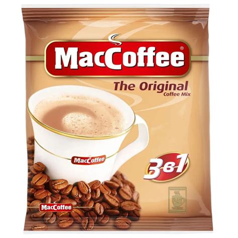 Характеристики Кофейный напиток MacCoffee, 200шт, кофе 3 в 1 в ...