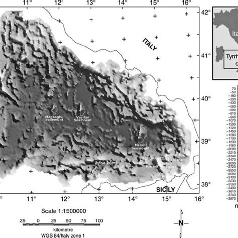 Grey Scale Map In Which The Colour Saturation From Light To Dark Is