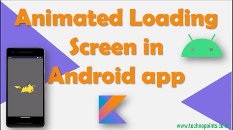 How To Create Stylish Animated Loading Screen In Android Pikachu Animation Youtube